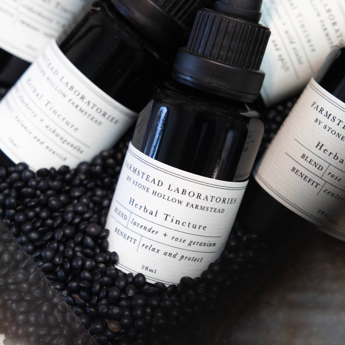 Lavender + Rose Geranium Tincture | Relax + Protect – Stone Hollow ...